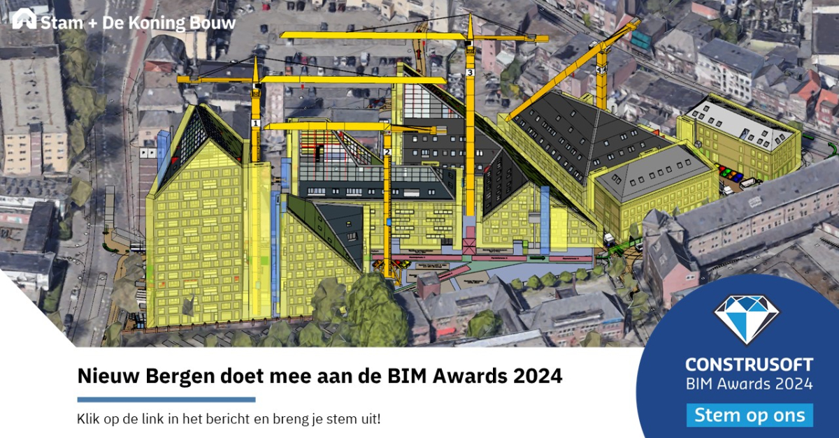 Nieuw Bergen genomineerd voor de BIM Awards: Breng nu jouw stem uit! | Stam + De Koning Bouw